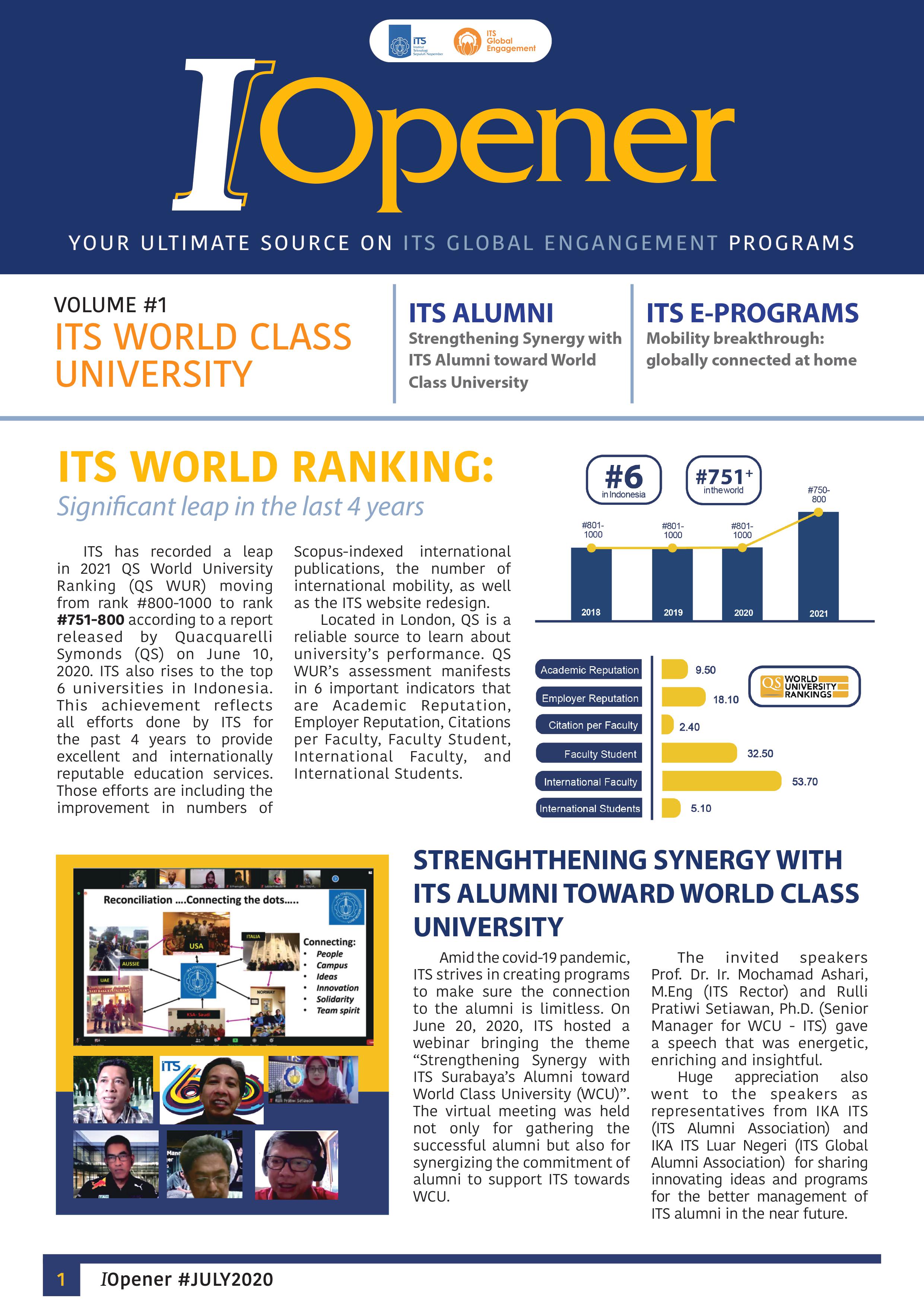 IOpener Volume #1 ITS World Class University (July 2020) - ITS Global ...