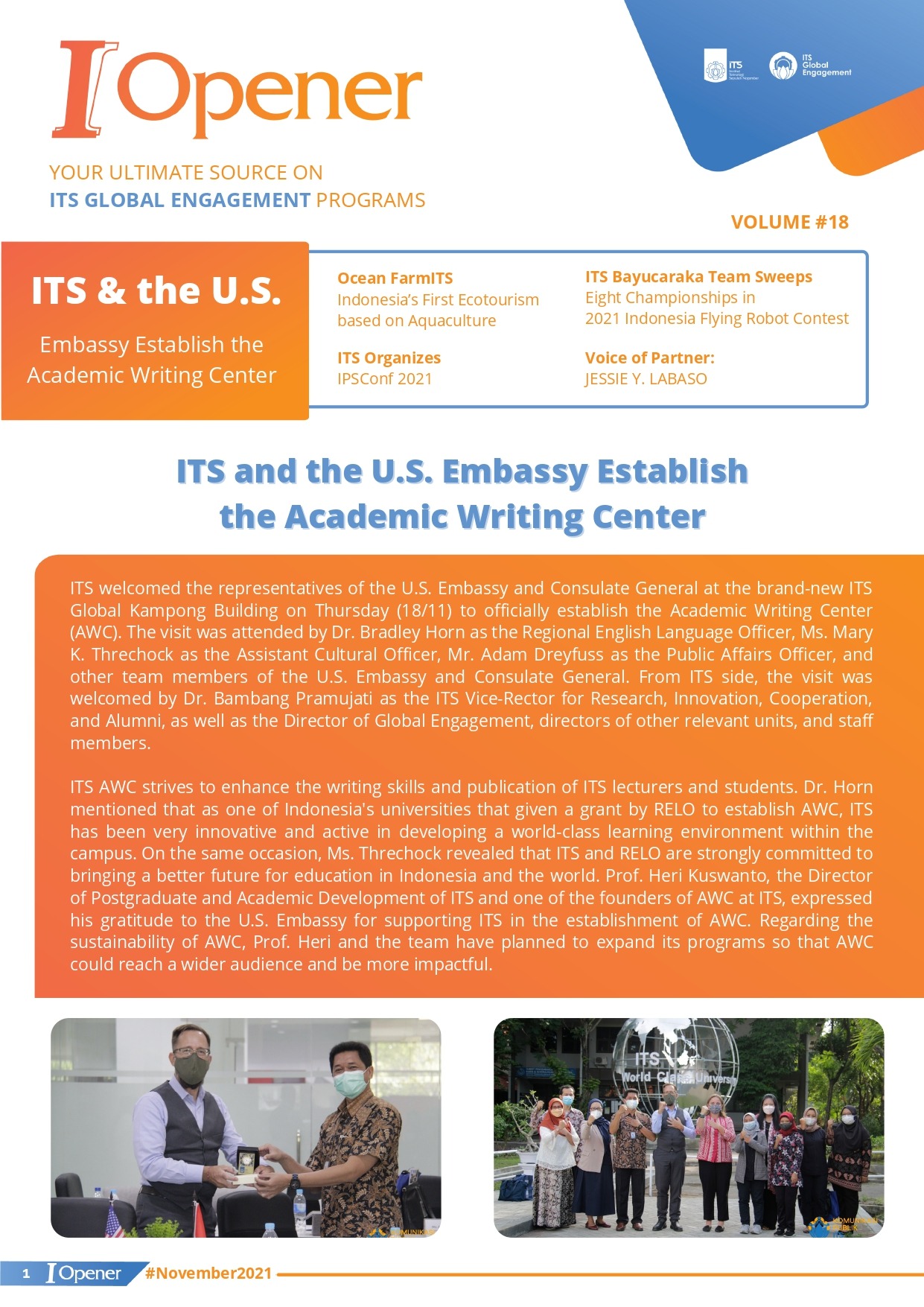 IOpener November 2021 Edition - ITS Global Engagement