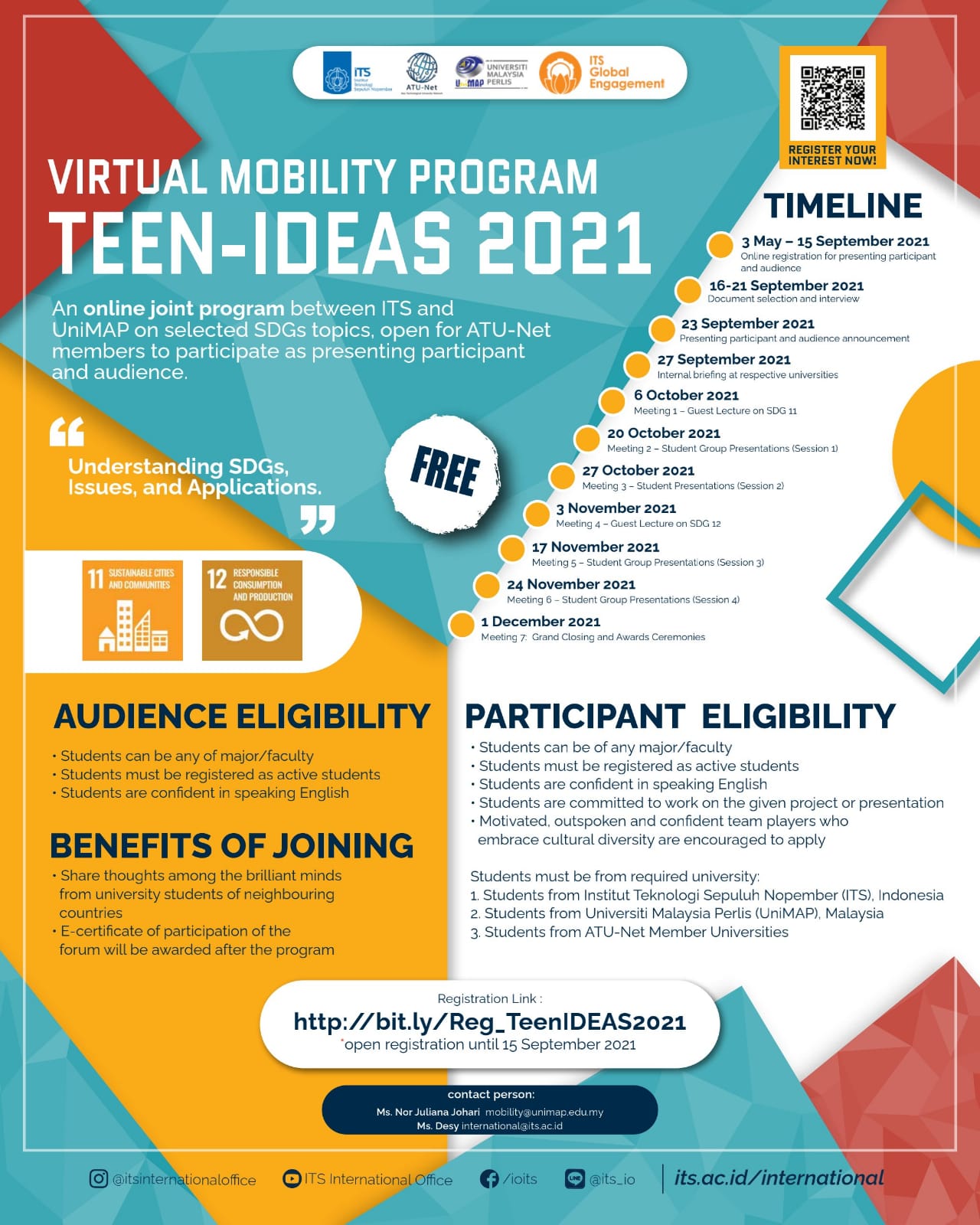VIRTUAL MOBILITY PROGRAM: TEEN-IDEAS 2021 - ITS Global Engagement