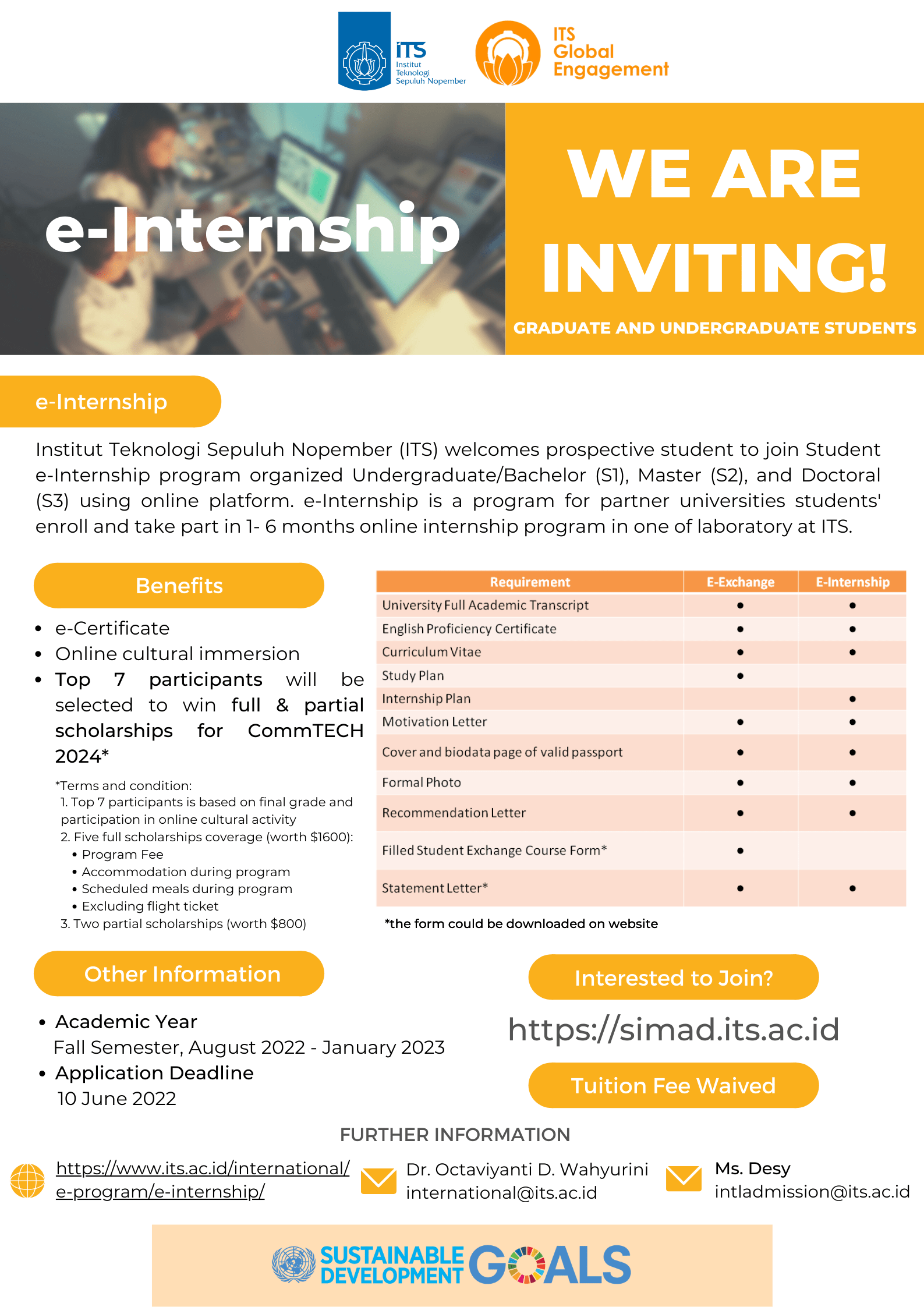 Internship & e-Internship - ITS Global Engagement