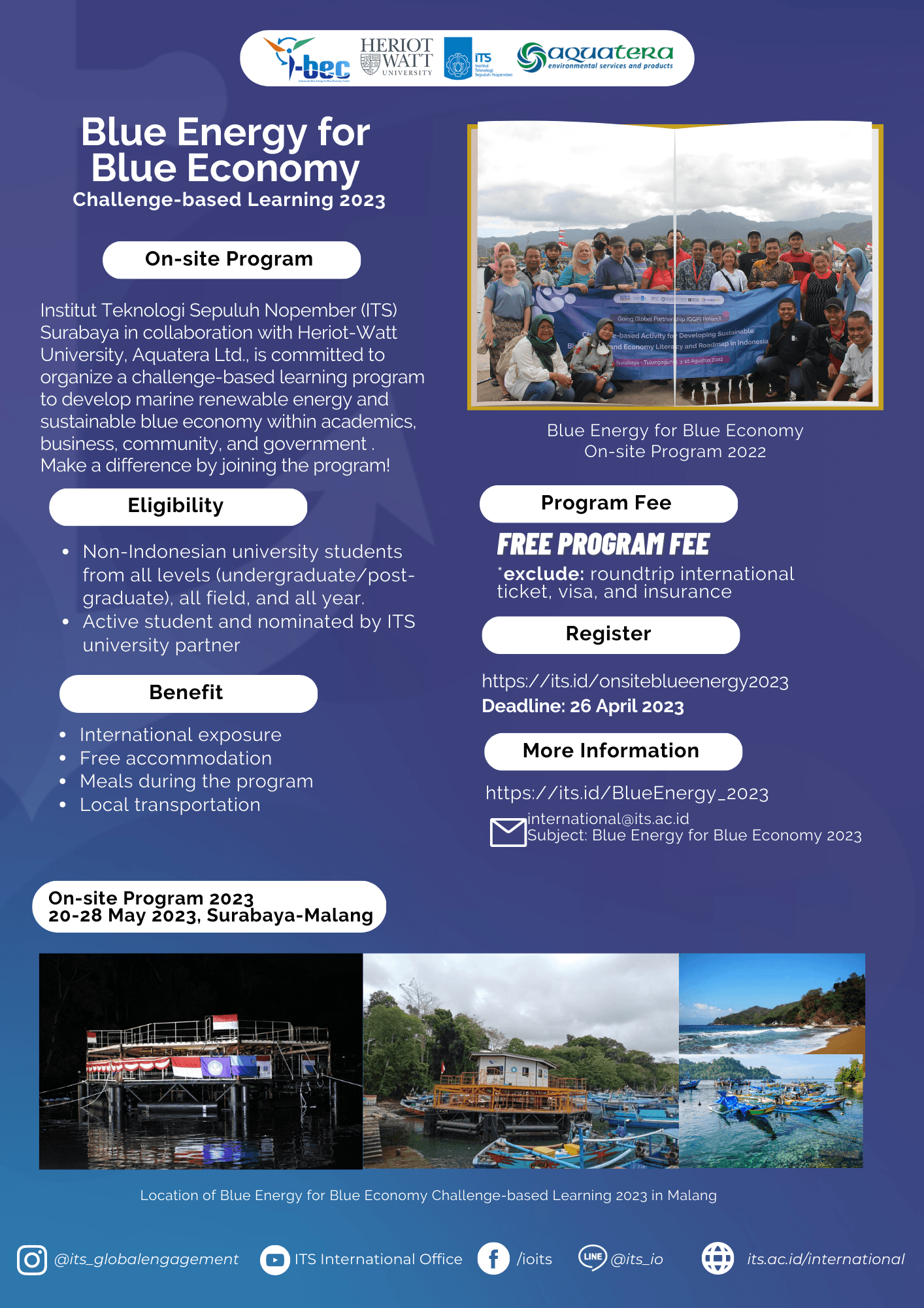 Virtual and On-site Program: Blue Energy for Blue Economy 2023 - ITS ...