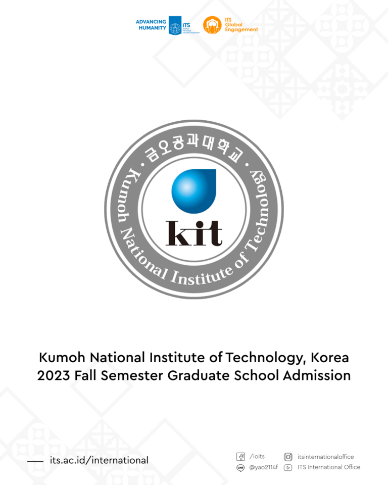 Kumoh National Institute of Technology, Korea 2023 Fall Semester Graduate School Admission - ITS ...