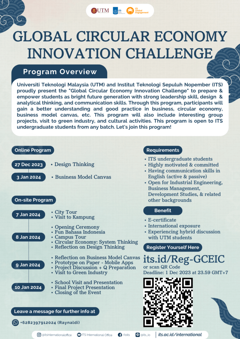 Global Circular Economy Innovation Challenge - ITS Global Engagement