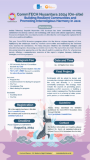 CommTECH Nusantara 2024 On-Site: "Building Resilient Communities and Promoting Interreligious ...