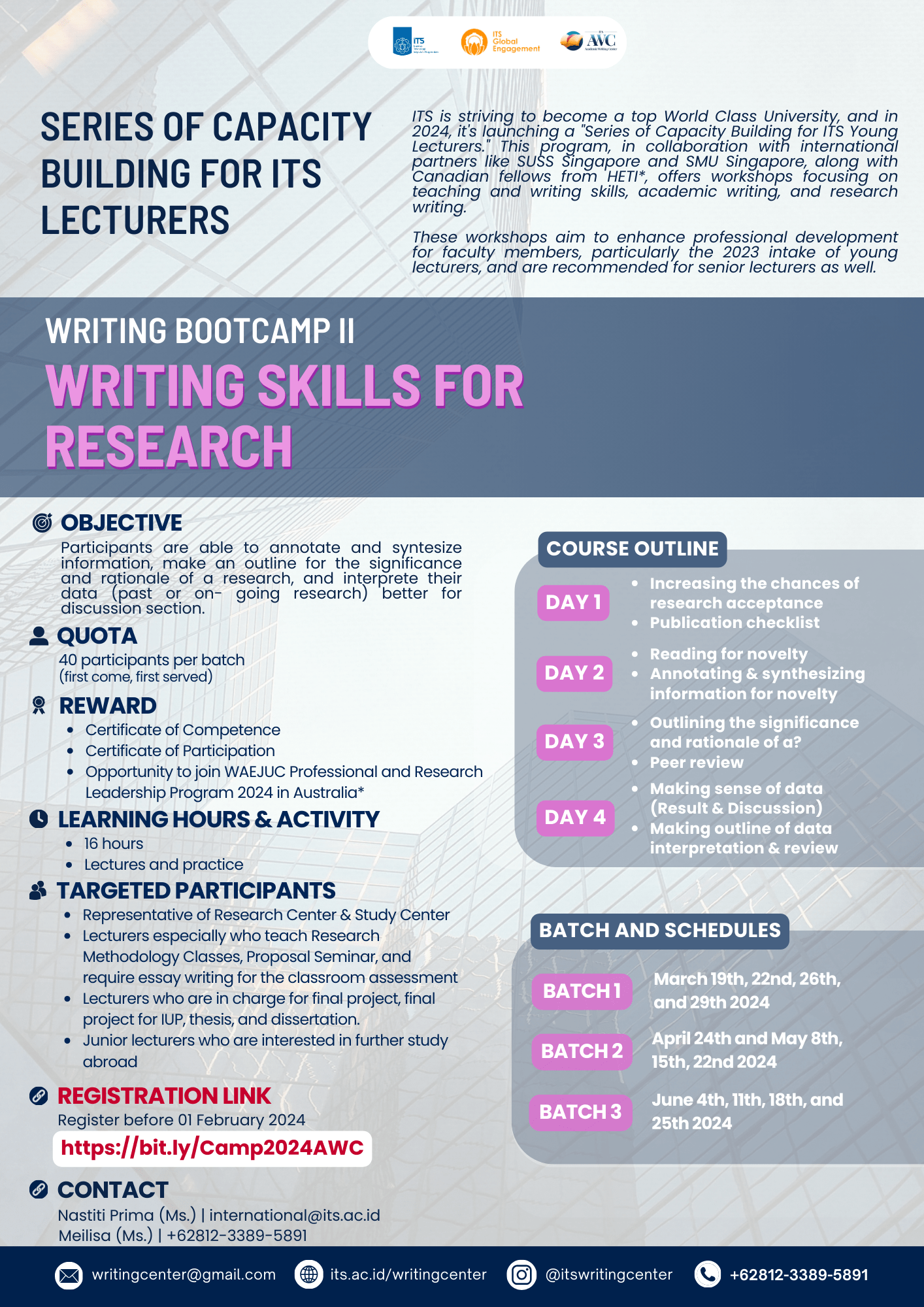Series of Capacity Building for ITS Lecturers - ITS Global Engagement