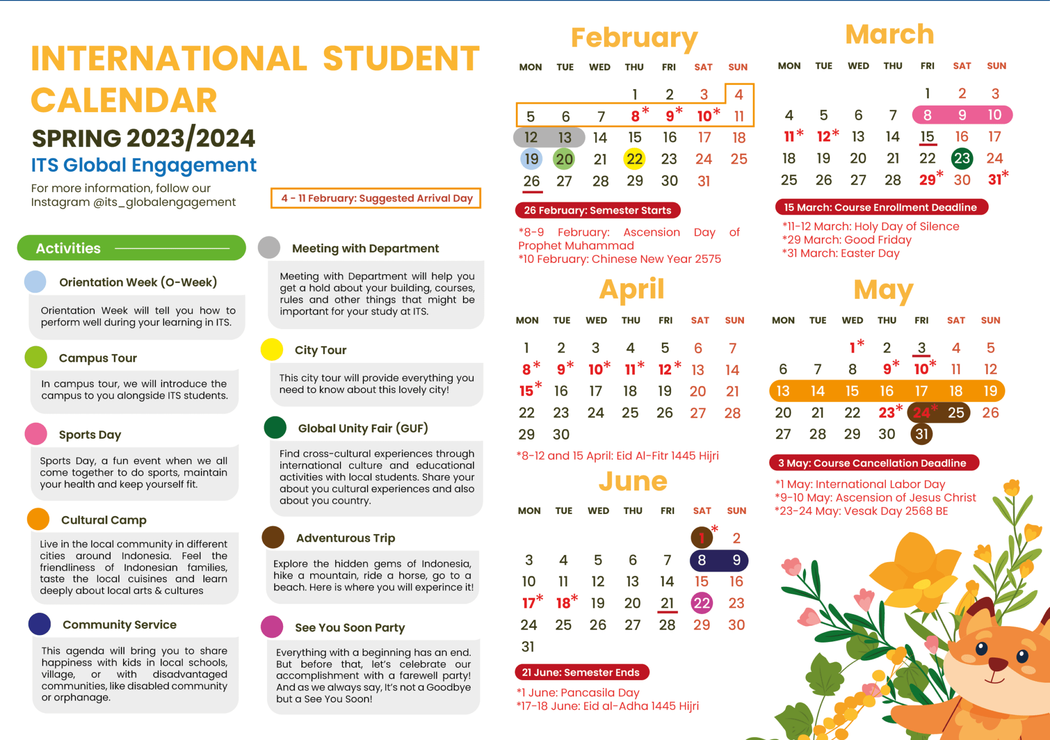 Activity Calendar - ITS Global Engagement