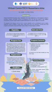 Virtual CommTECH Nusantara 2024: Wonderful Folk Tales of Indonesia - ITS Global Engagement