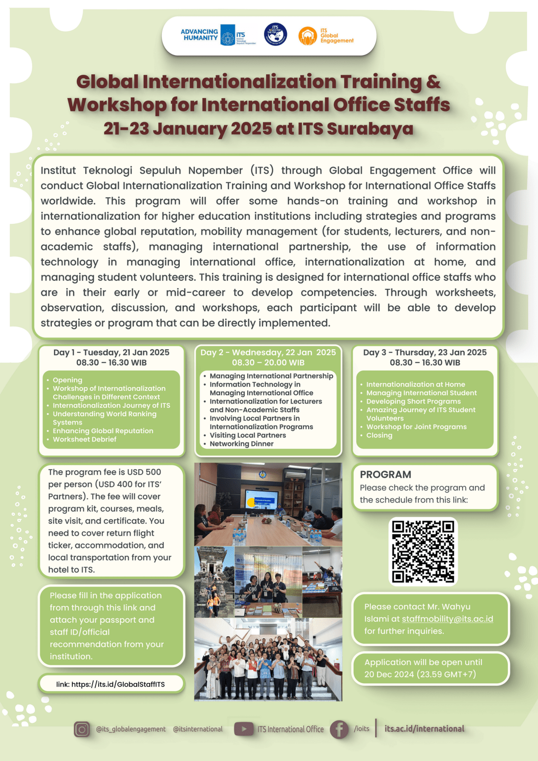 (Deadline Extension) GLOBAL INTERNATIONALIZATION TRAINING & WORKSHOP ...