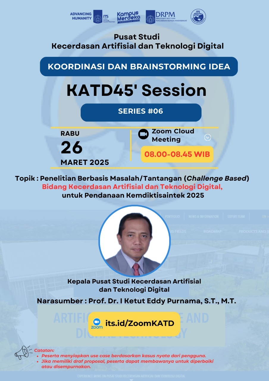 KATD45’ Session Series #06: Challenge-Based Research in Artificial Intelligence and Digital ...