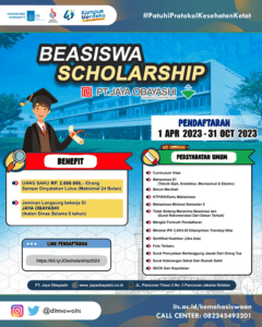Jaya Obayashi Scholarship Program 2023 - Direktorat Kemahasiswaan ITS