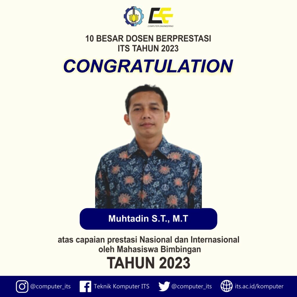 Selamat Bapak Muhtadin, S.T., M.T. atas capaian prestasi Nasional dan Internasional oleh ...