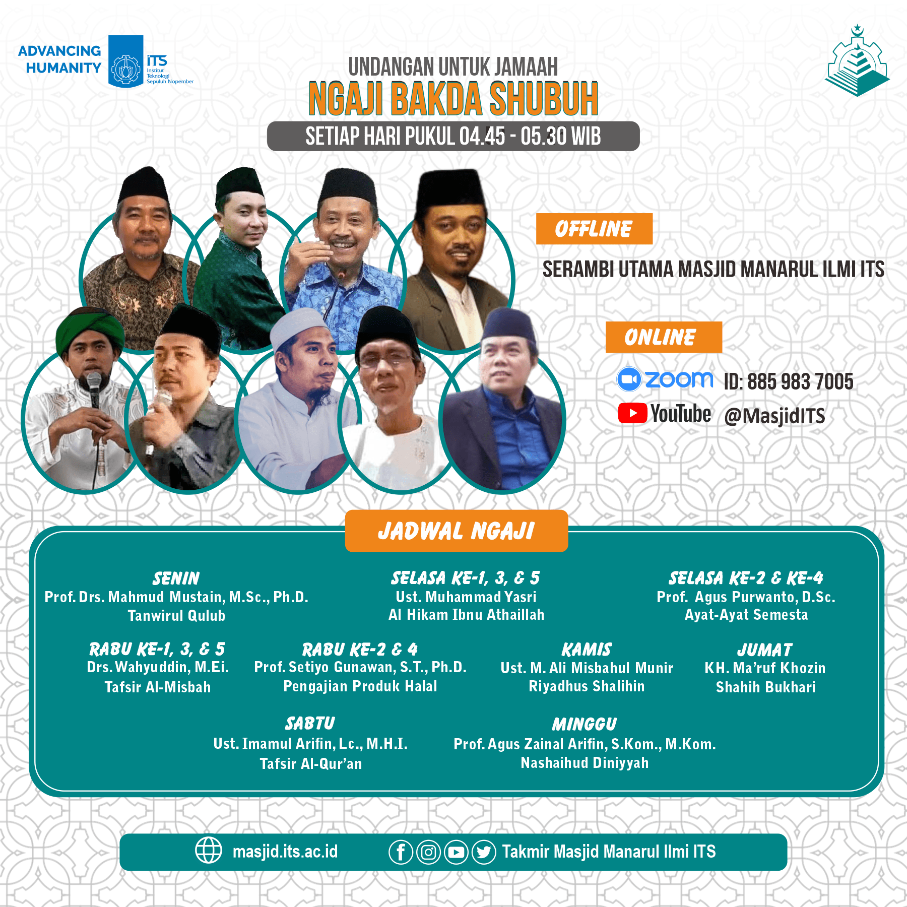 Ngaji Bakda Shubuh - Masjid Manarul Ilmi ITS