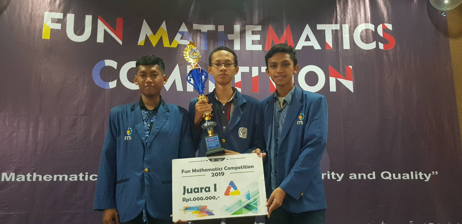 Mahasiswa Matematika ITS Ukir Prestasi Juara 1 dan 2 Fun Mathematics Competition 2019 ...