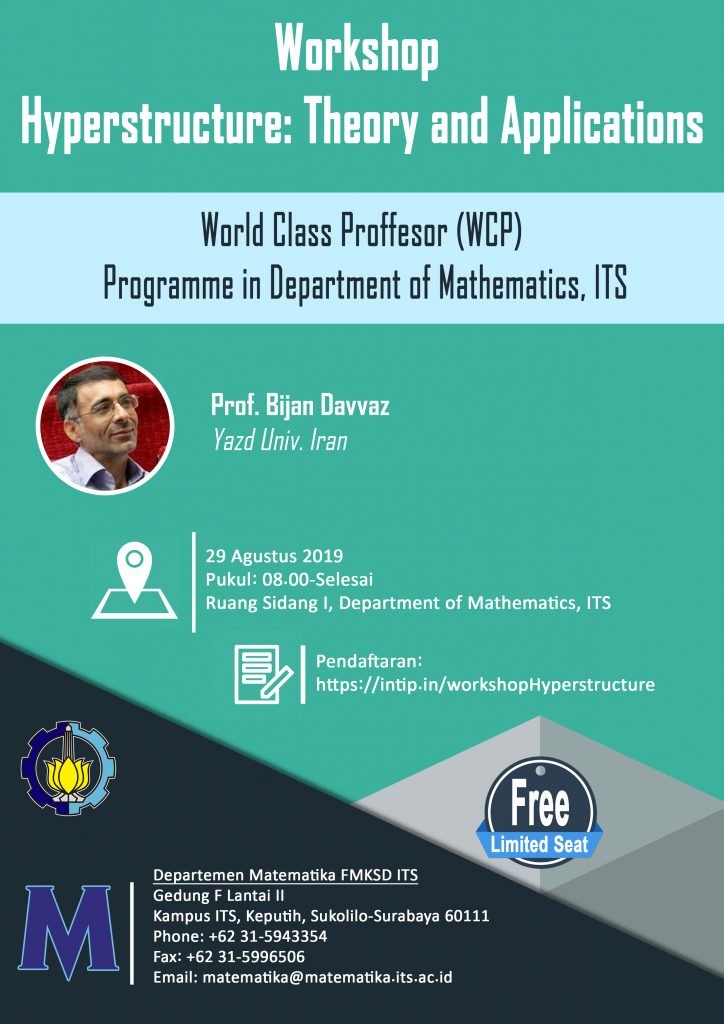 Workshop Hyperstructure: Theory and Applications - Departemen Matematika