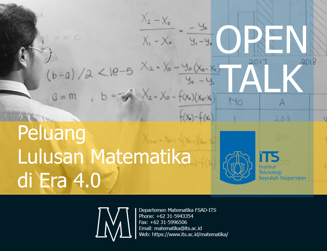Open Talk Peluang Lulusan Matematika di Era 4.0 - Departemen Matematika