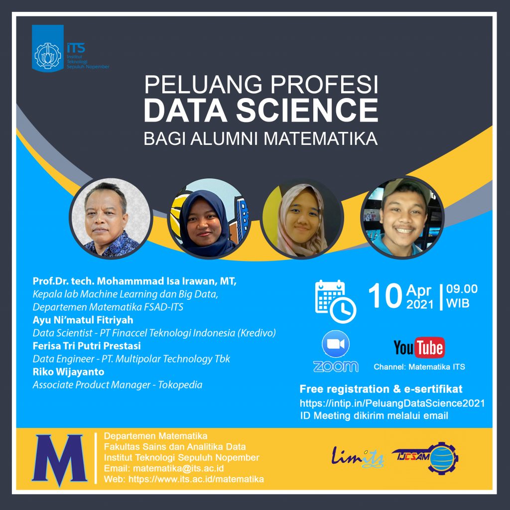 PELUANG PROFESI DATA SCIENCE BAGI ALUMNI MATEMATIKA - Departemen Matematika