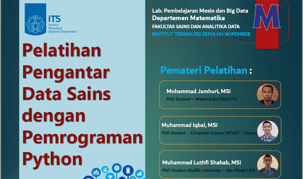 Pelatihan Pengantar Data Sains dengan Pemrograman Python - Departemen Matematika