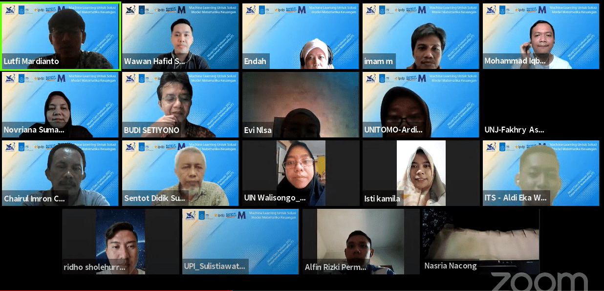 Seminar Series 2 World Class Professor 2021 - Departemen Matematika Departemen Matematika