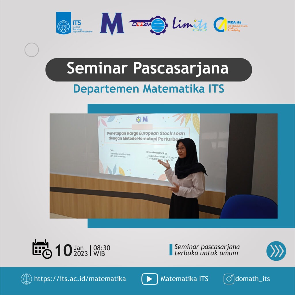 Seminar Pascasarjana Matematika 2023 - Departemen Matematika Departemen Matematika