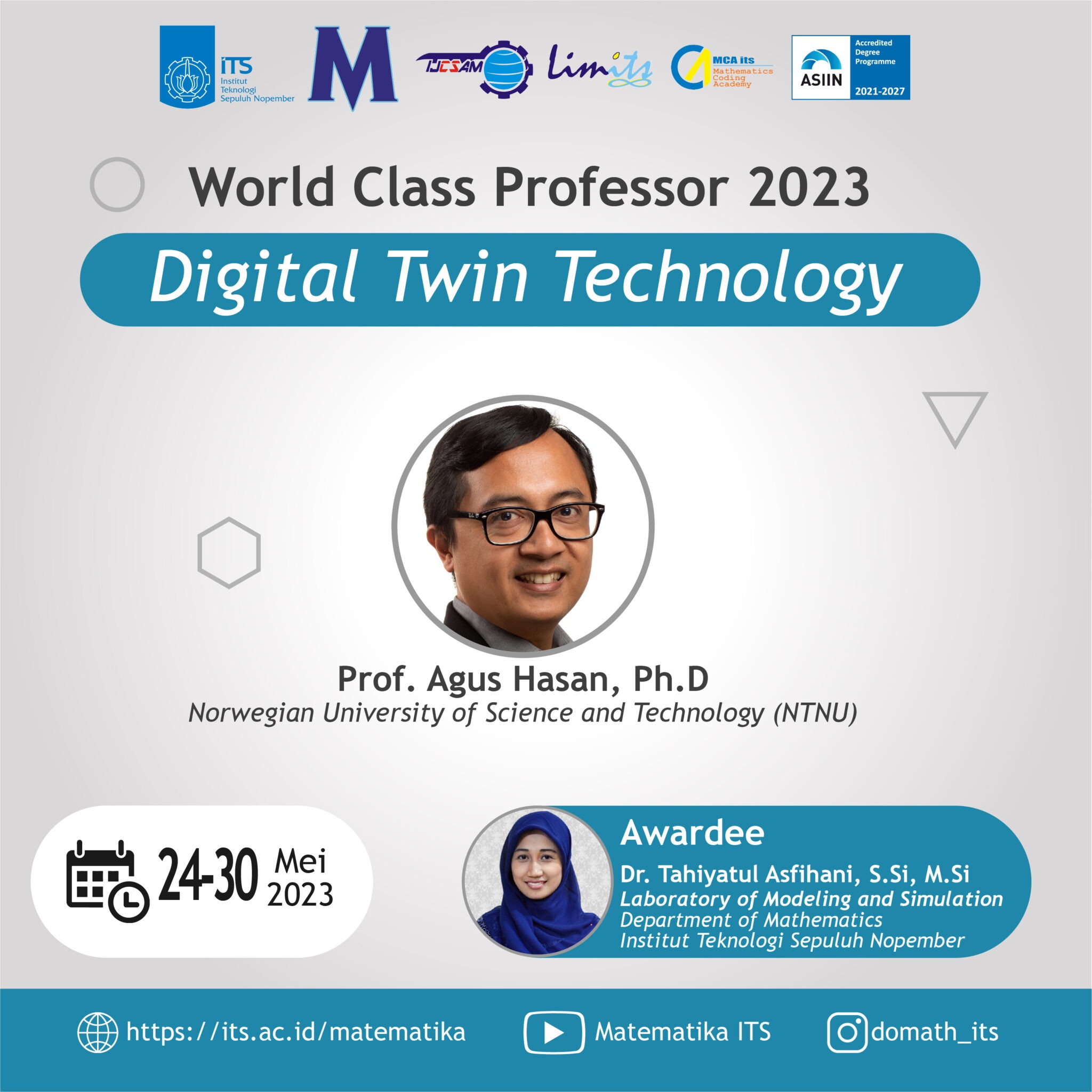 World Class Professor 2023 Digital Twin Technology - Departemen ...
