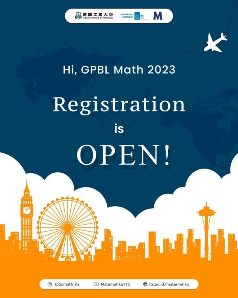 Global Project Based Learning Math ITS-SIT 2023 - Departemen Matematika ...