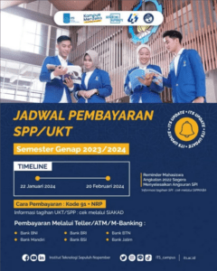 Pembayaran UKT Semester Genap 2023-2024 - Departemen Matematika