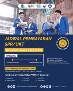 Pembayaran UKT Semester Genap 2023-2024 - Departemen Matematika