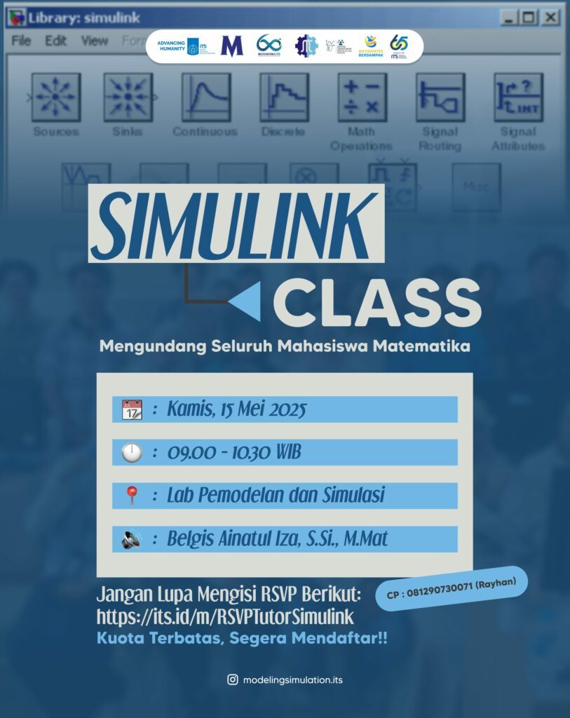 OPEN CLASS: SIMULINK CLASS - Departemen Matematika