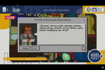 Wisudawan MMT ITS menjadi bagian dalam sejarah wisuda daring pertama di ...