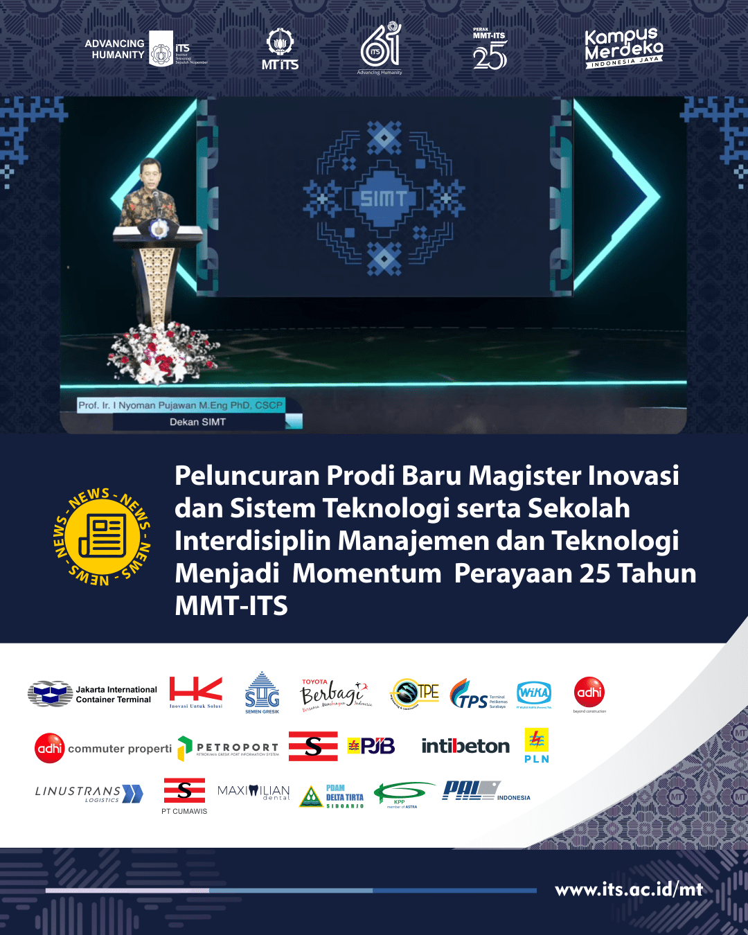 Peluncuran Program Studi Baru Manajemen Inovasi Sistem dan Teknologi ...