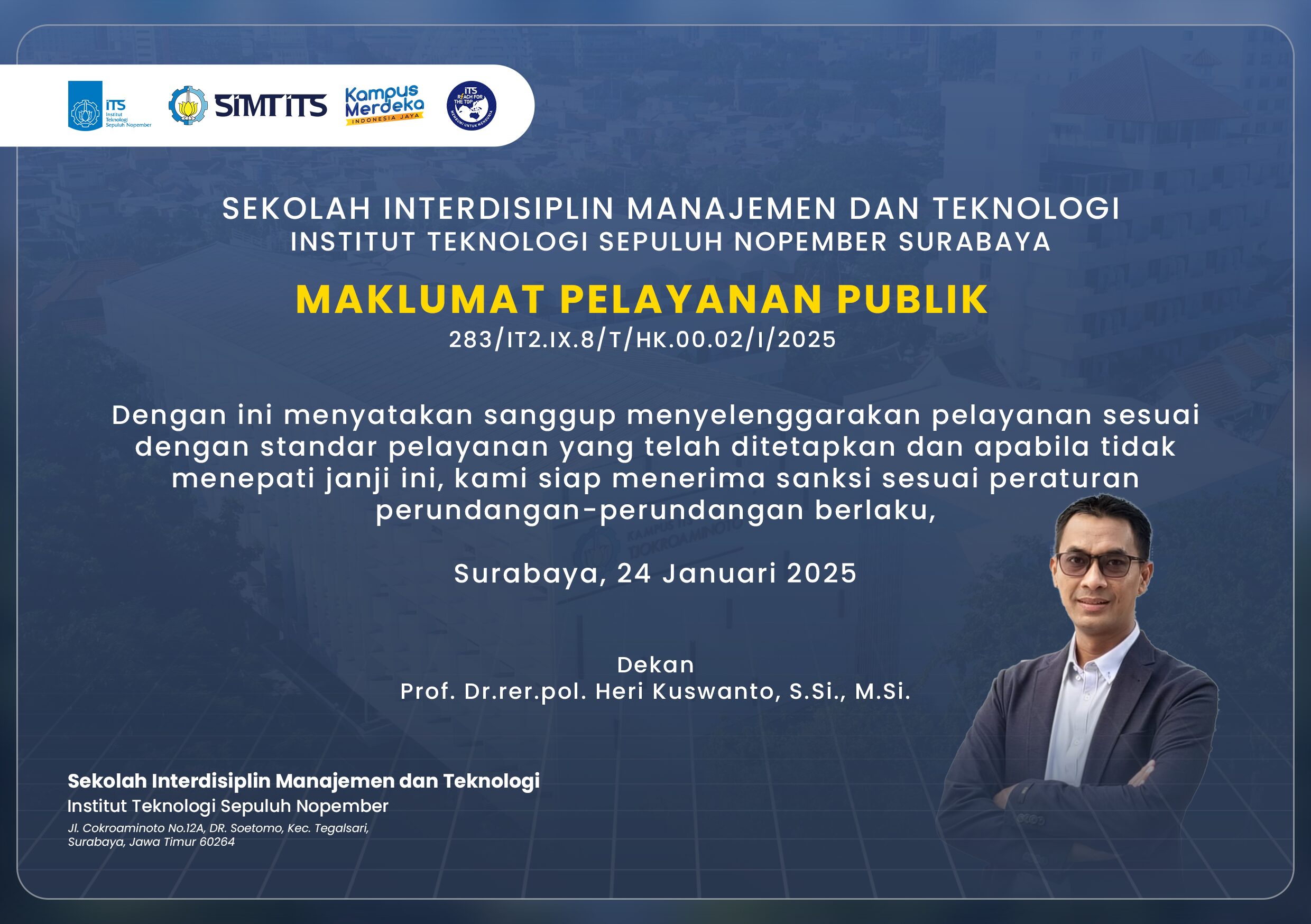 MAKLUMAT STANDAR PELAYANAN PUBLIK SIMT-ITS - Program Pascasarjana ...
