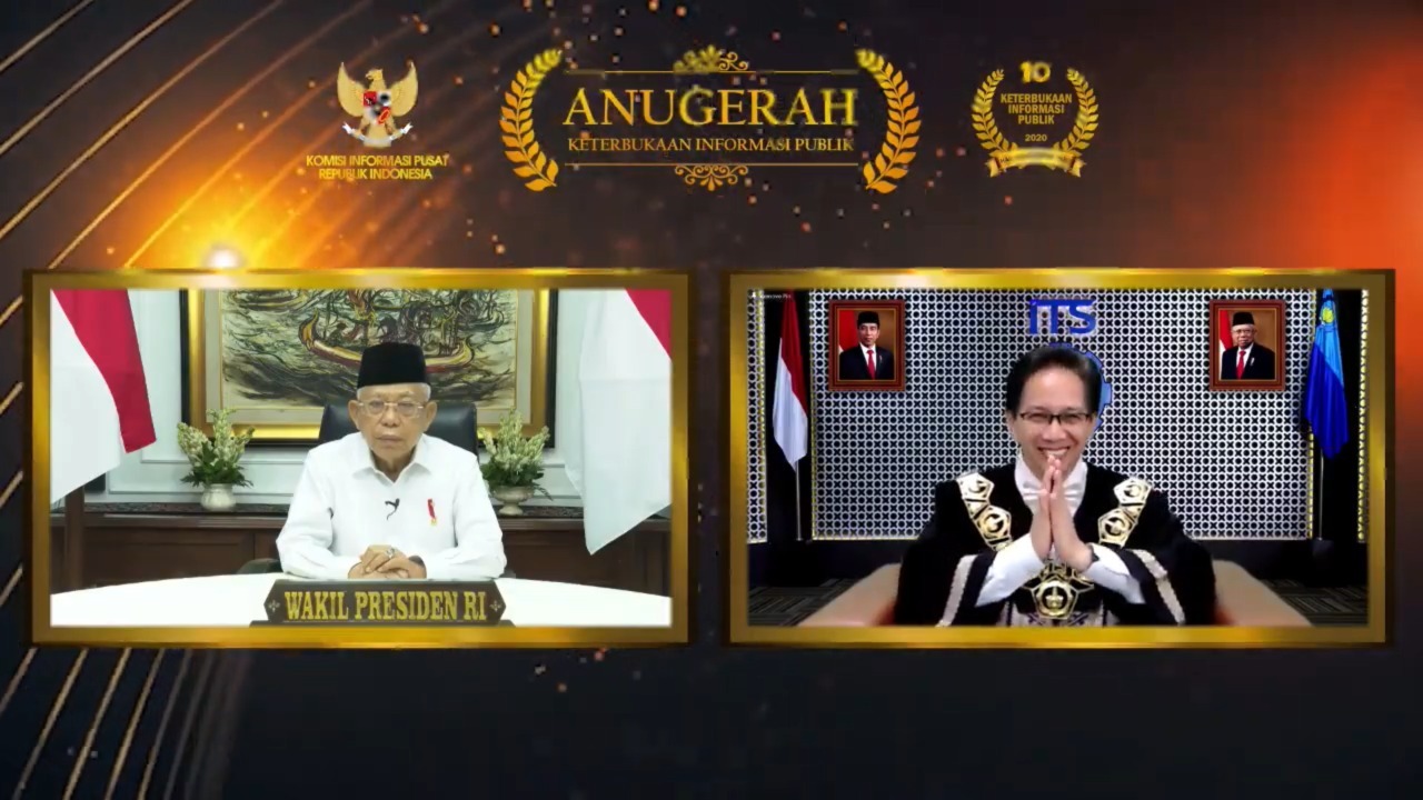 ITS Raih Predikat Informatif dalam Anugerah Keterbukaan Informasi Publik 2020 - ITS News