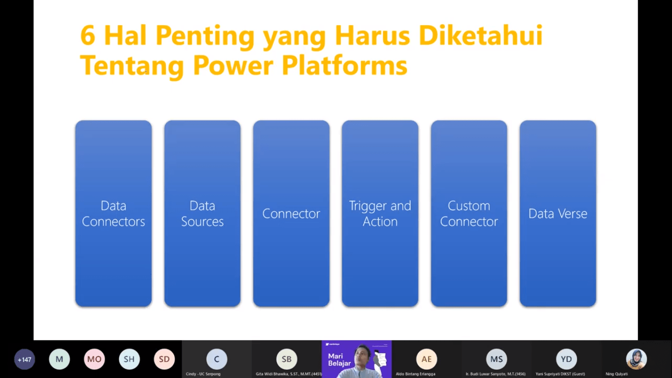 DPTSI ITS Gelar Pelatihan Microsoft Power Platform - ITS News