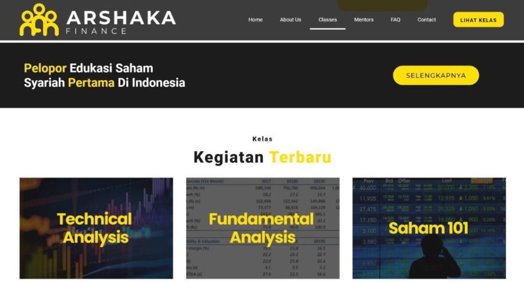 Arshaka Finance, Platform Edukasi Saham Syariah Besutan Mahasiswa ITS - ITS News