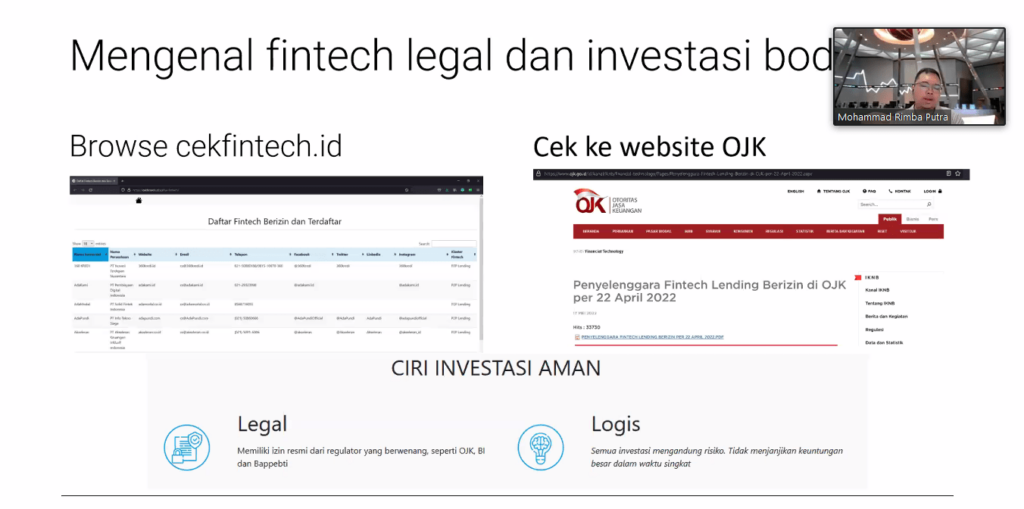 Logis dan Legal, Ciri Utama Investasi Aman - ITS News