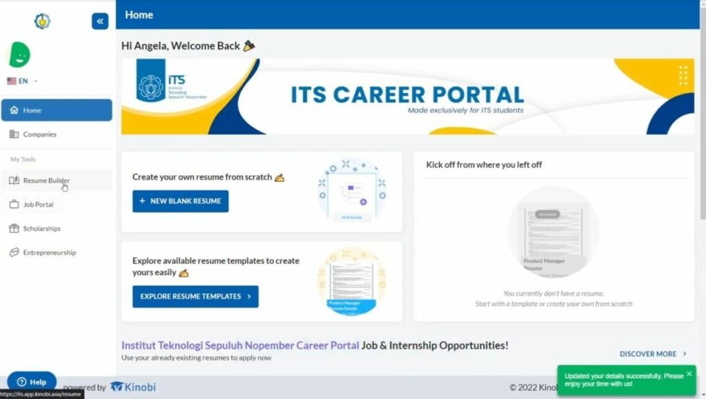 ITS - Kinobi Berkolaborasi Tingkatkan Teknologi Pendidikan - ITS News