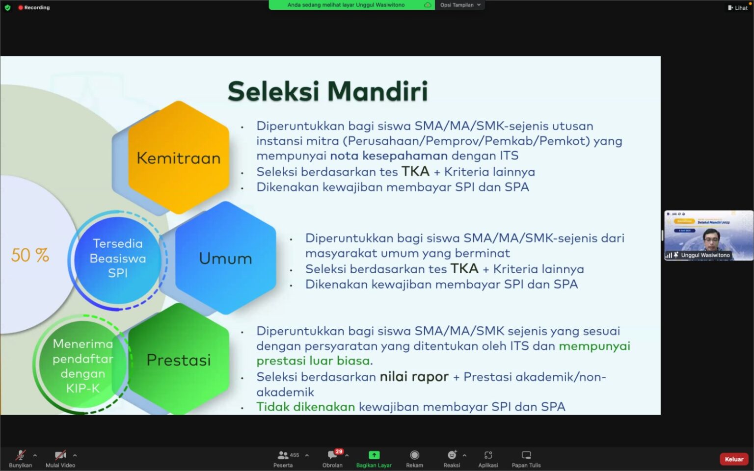 ITS Buka Tiga Jenis Seleksi Mandiri Penerimaan Mahasiswa Baru - ITS News