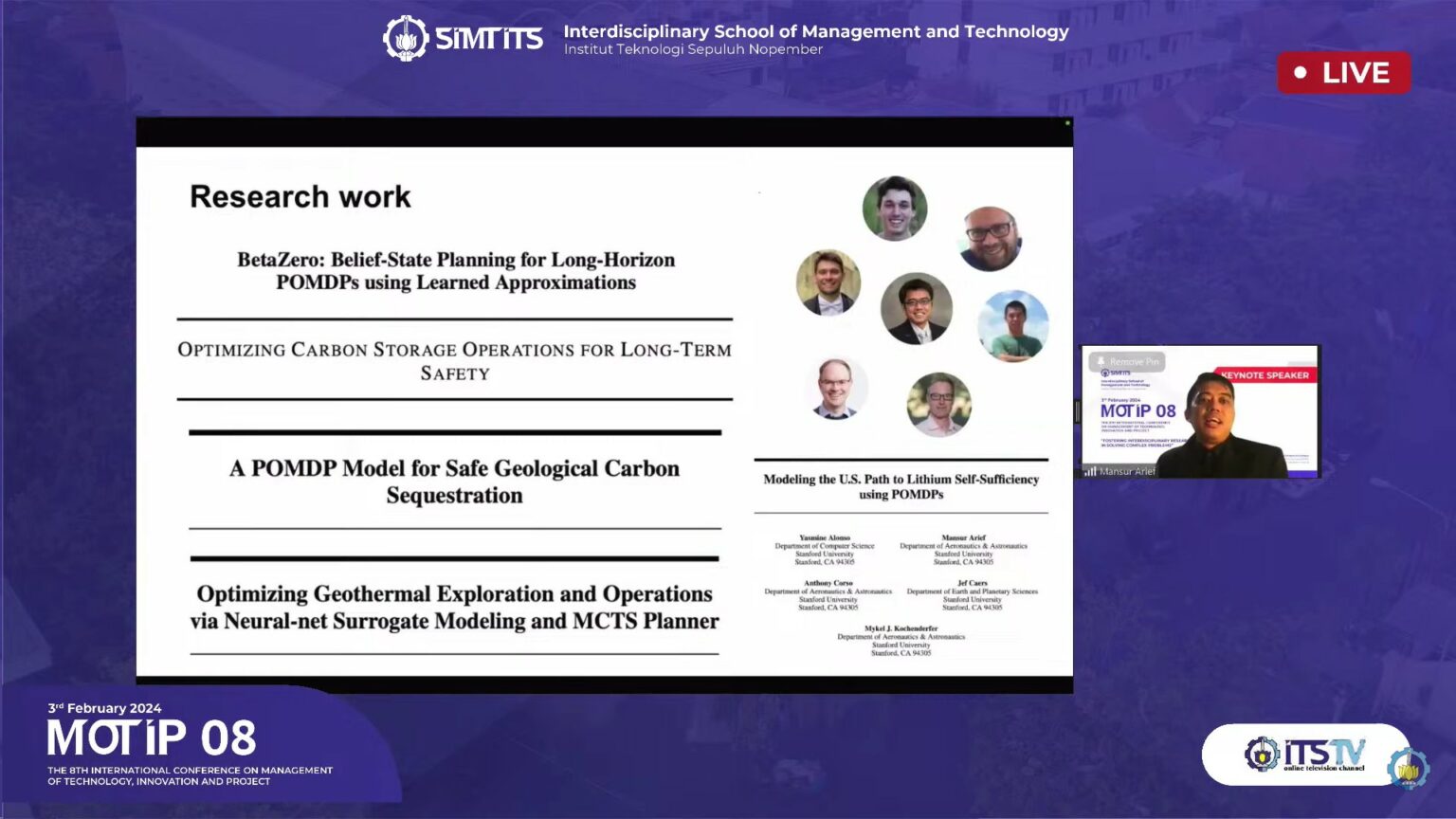 Lewat MOTIP 08, SIMT ITS Gaungkan Pembinaan Penelitian Interdisipliner ...