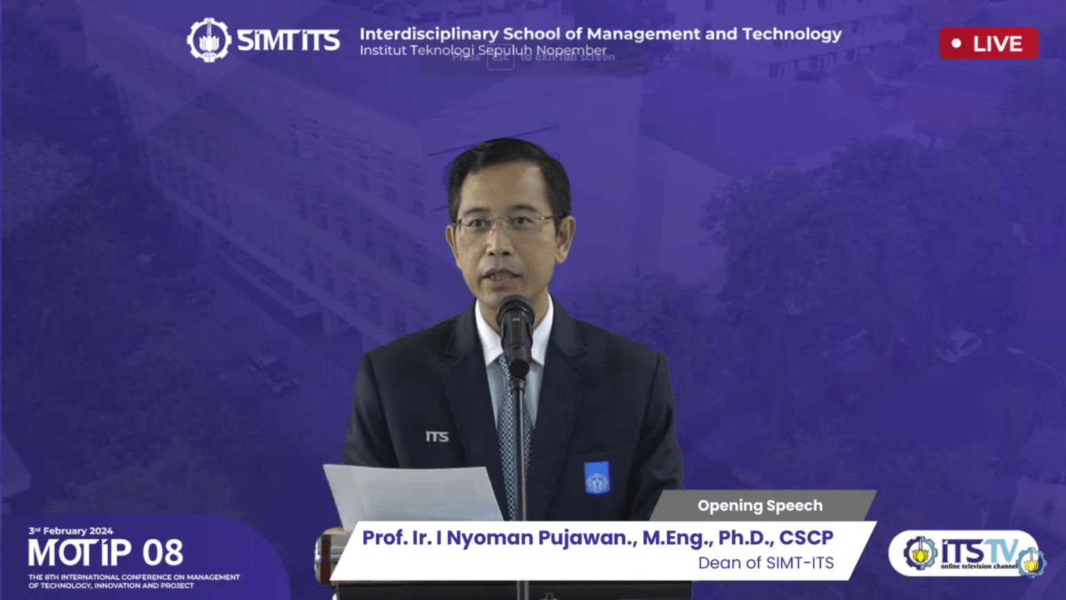 Lewat MOTIP 08, SIMT ITS Gaungkan Pembinaan Penelitian Interdisipliner ...