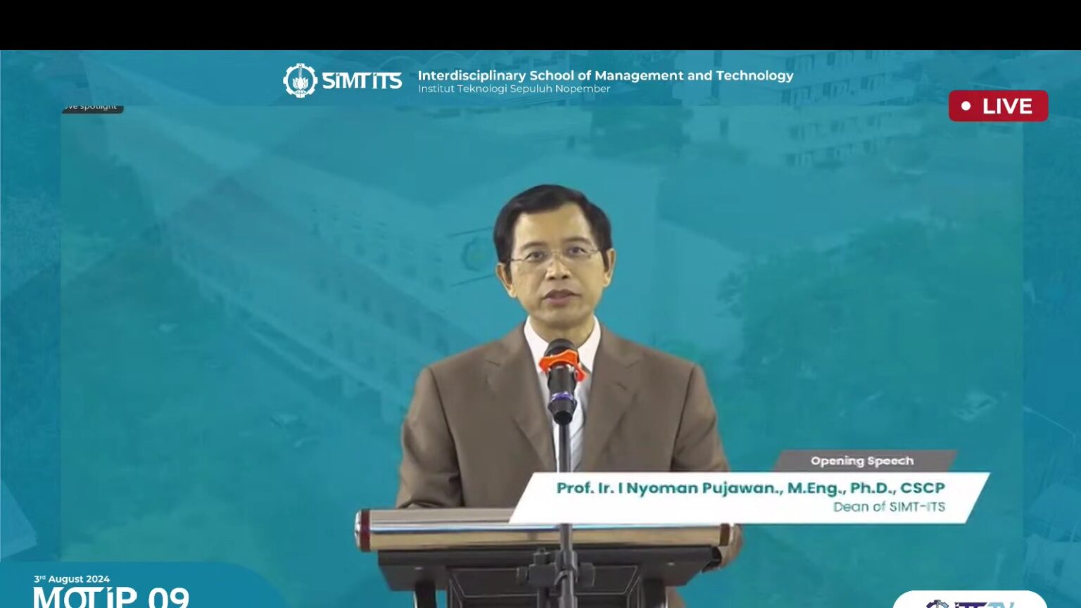 SIMT ITS Tekankan Adaptasi AI dalam Bisnis Lewat MOTIP 09 - ITS News