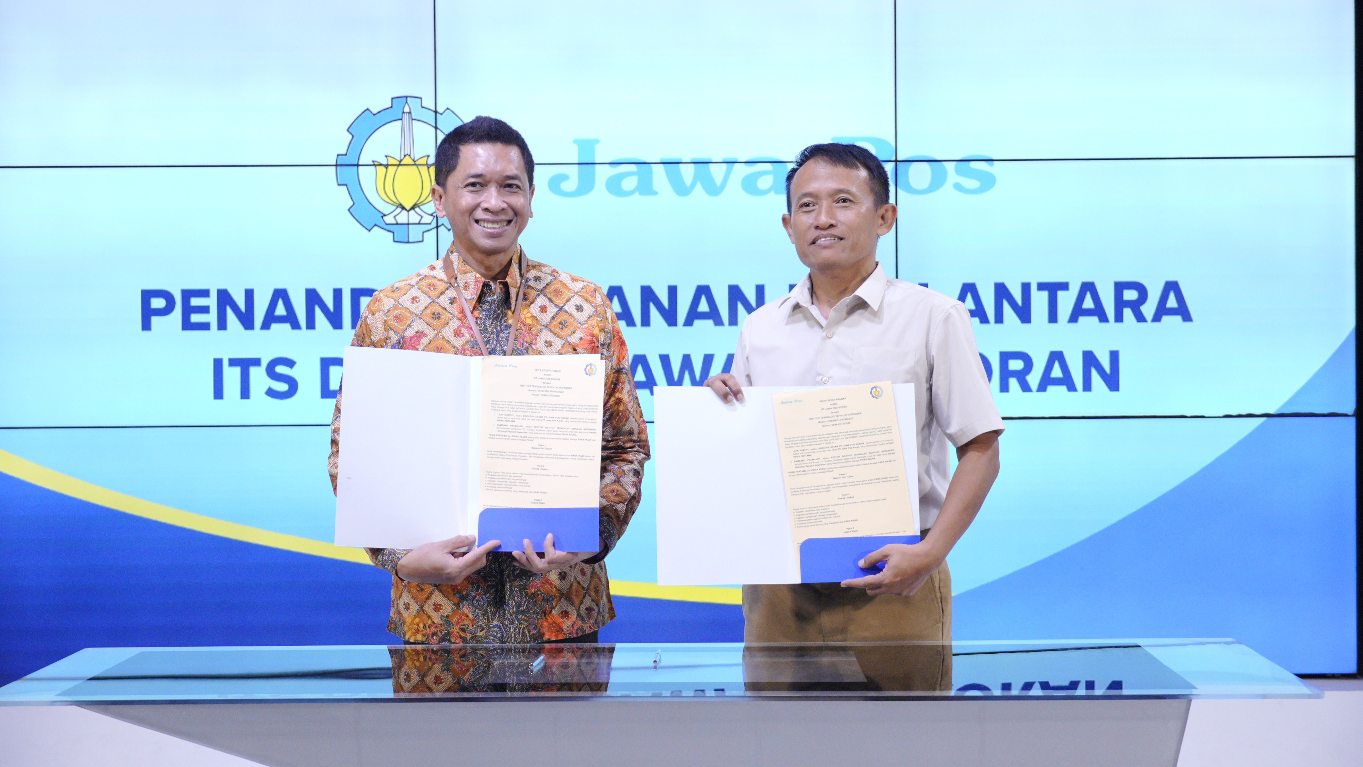 Memperluas Kebermanfaatan, ITS Teken MoU dengan Jawa Pos - ITS News