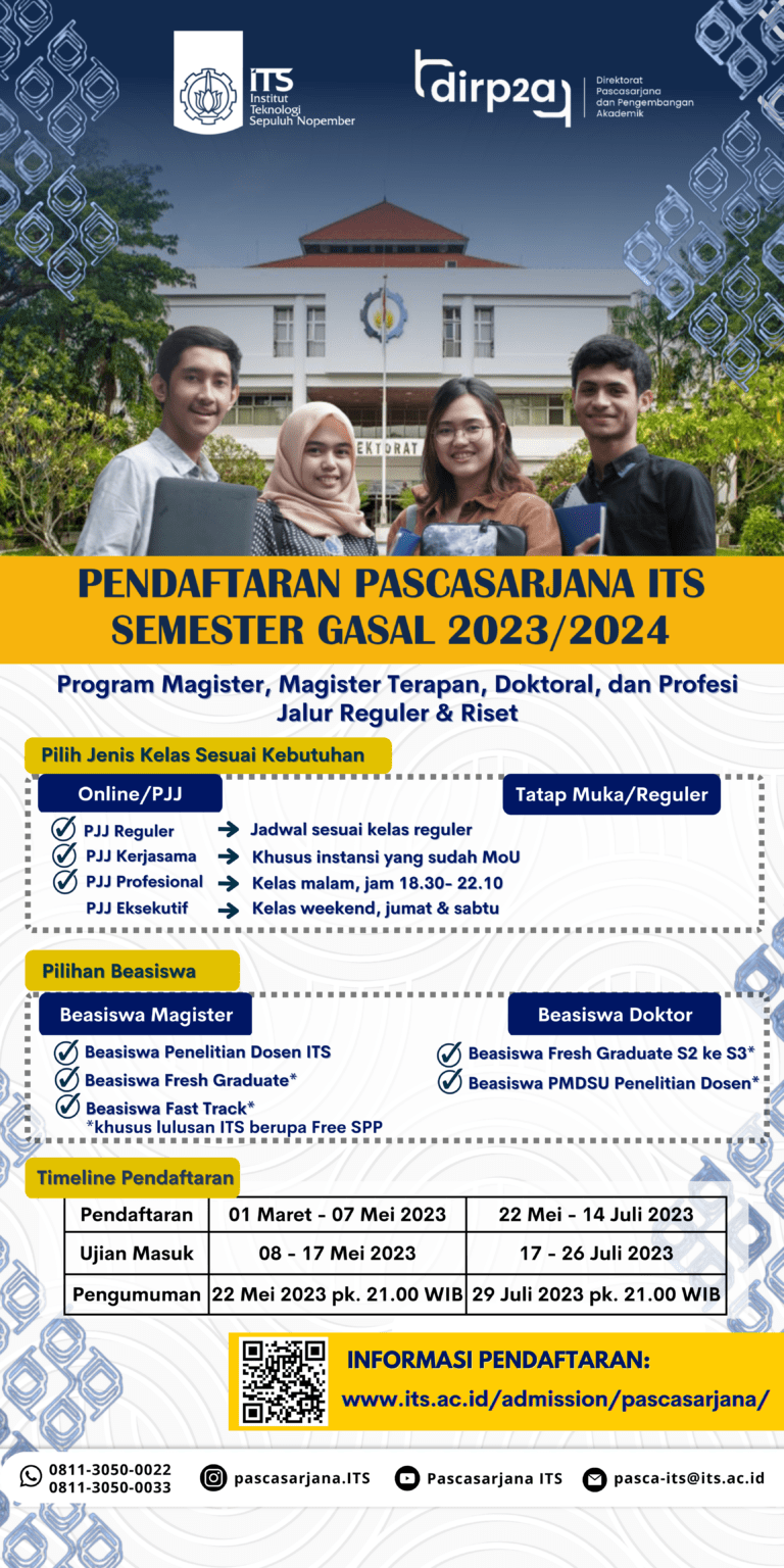 Pengumuman - Direktorat Pascasarjana dan Pengembangan Akademik - ITS