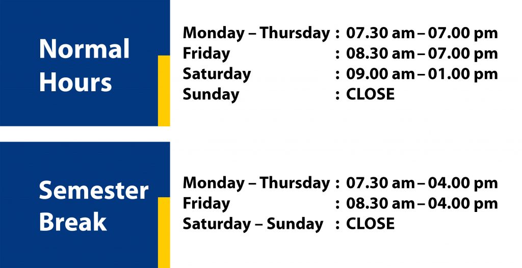 Open Hours - Perpustakaan