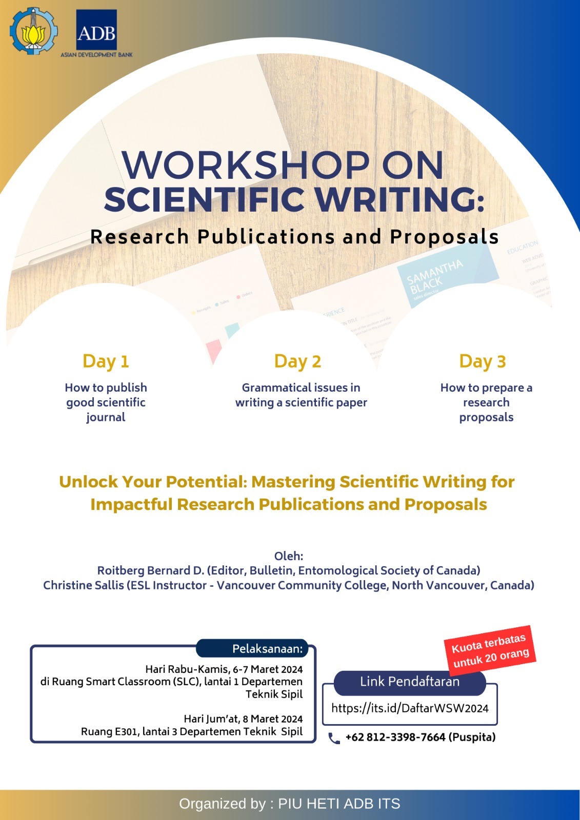 Workshop on Scientific Writing: Research Publications and Proposals ...