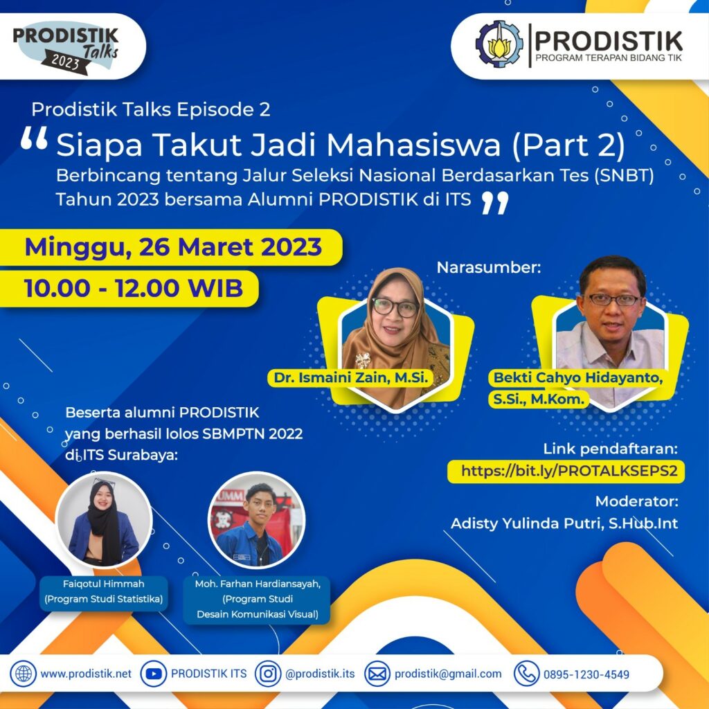 Prodistik Talks - Program Terapan Bidang TIK