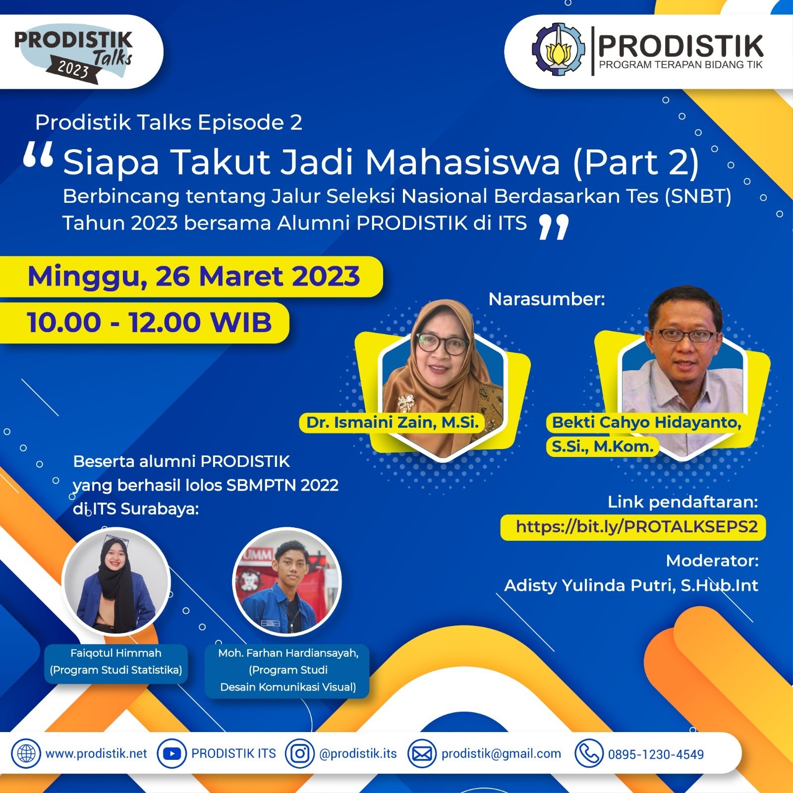 Prodistik Talks - Program Terapan Bidang TIK