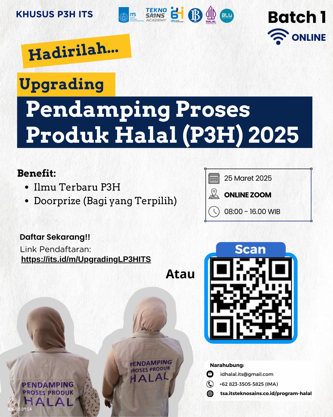 LP3H ITS Gelar Upgrading Pendamping Proses Produk Halal (P3H) 2025 Batch 1 - Pusat Studi Halal ITS
