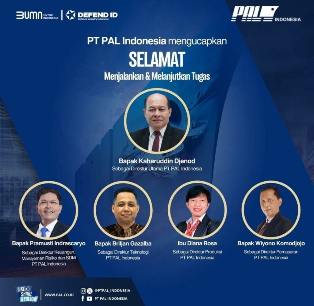 Puslit IoTTP mengucapkan Selamat Menjalankan dan Melanjutkan Tugas kepada Direksi PT PAL ...