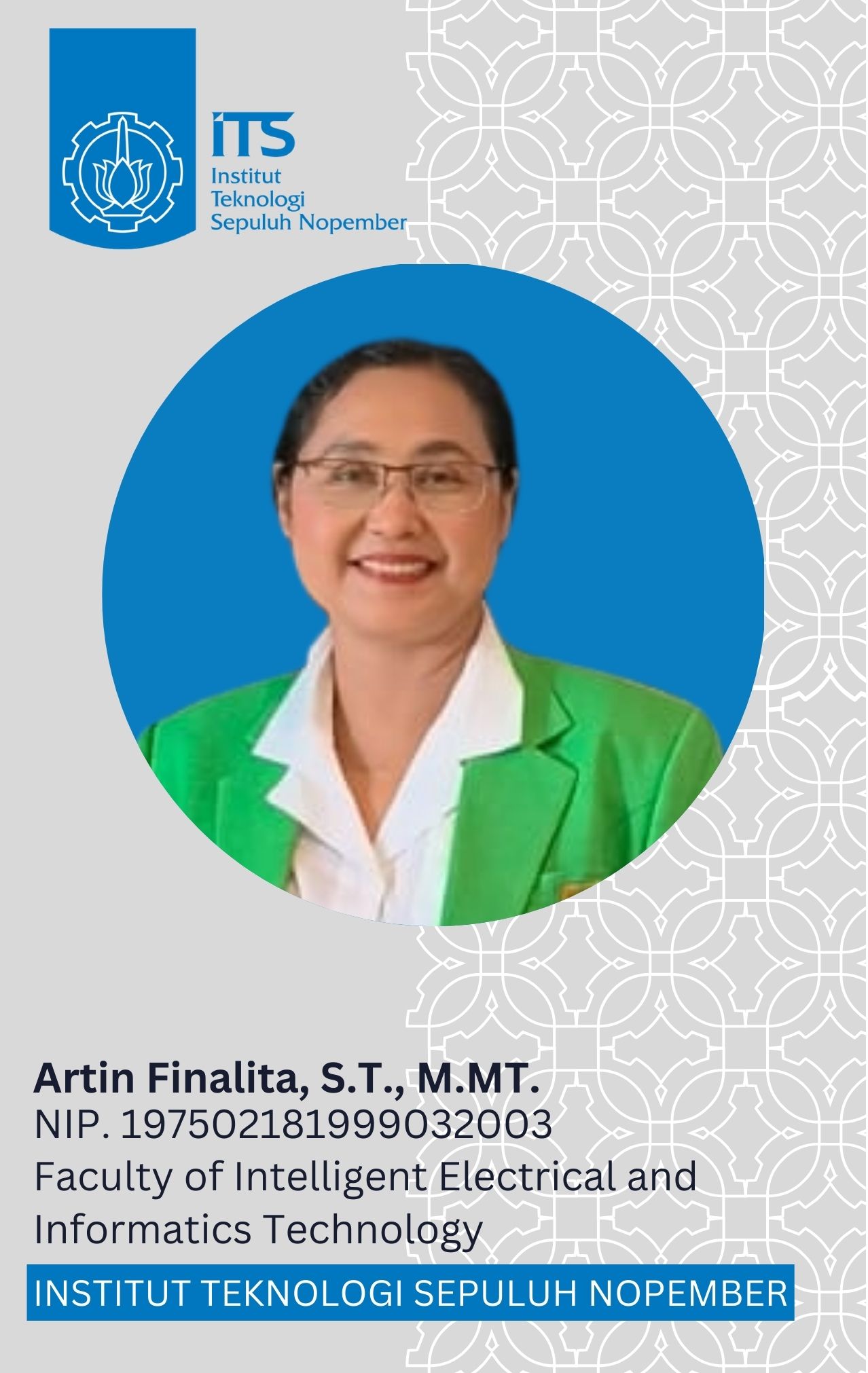Artin Finalita, S.T., M.MT. - Departemen Sistem Informasi