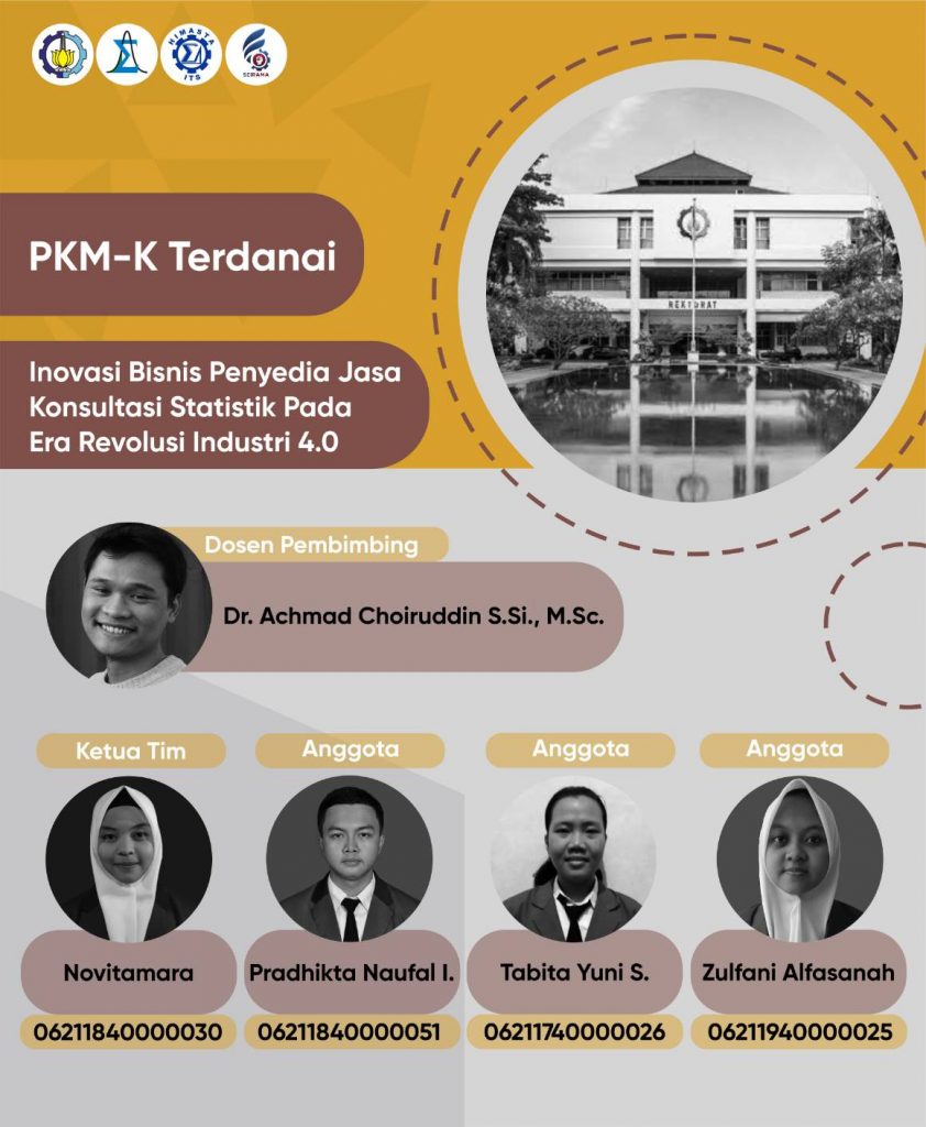PKM Mahasiswa Departemen Statistika FSAD ITS 2020 TIM 1 - Departemen Statistika